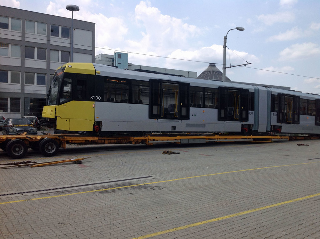 A 100th tram of Manchester